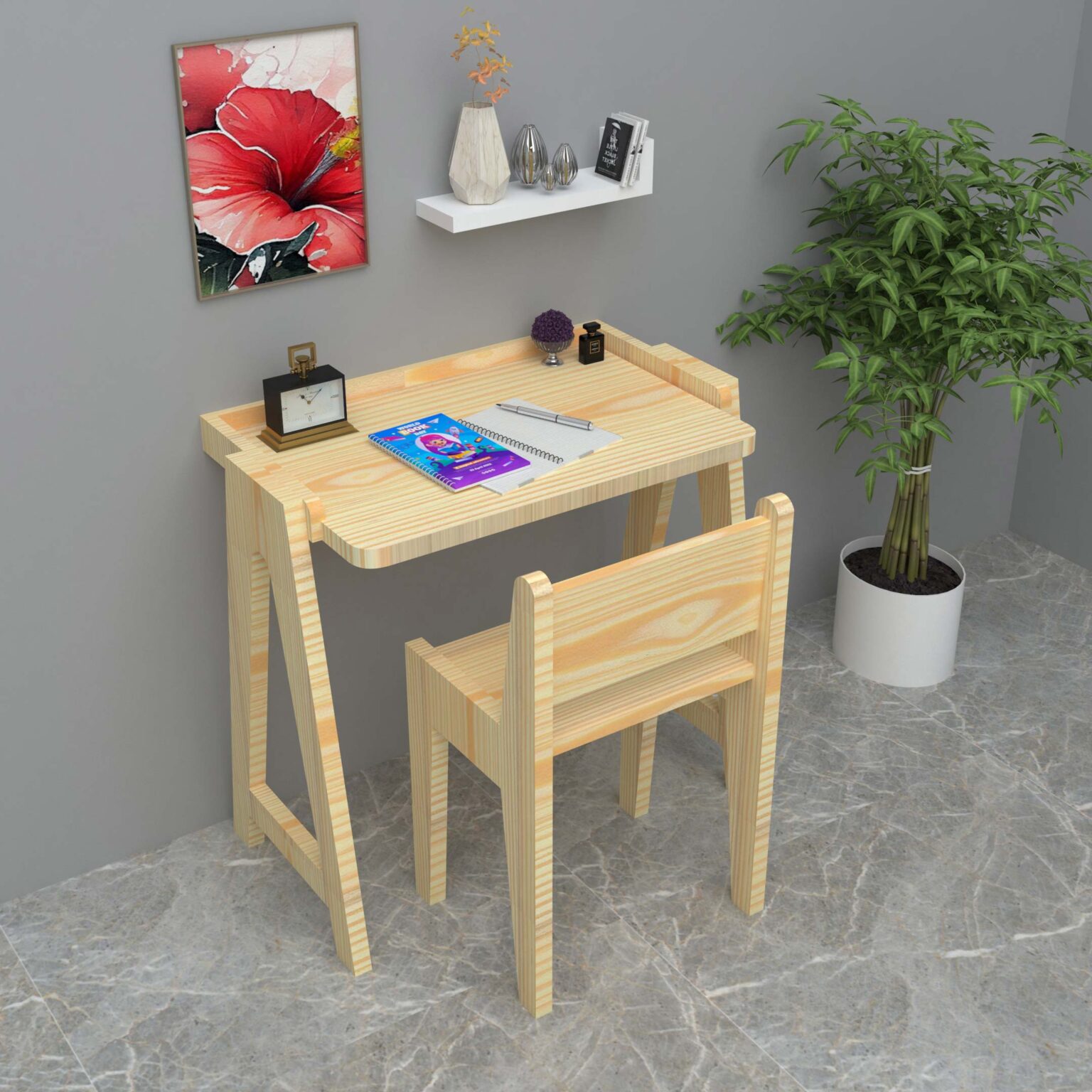 05 Study Tables For Kids With Ergonomic Chairs - Woomdecor Buy Home ...