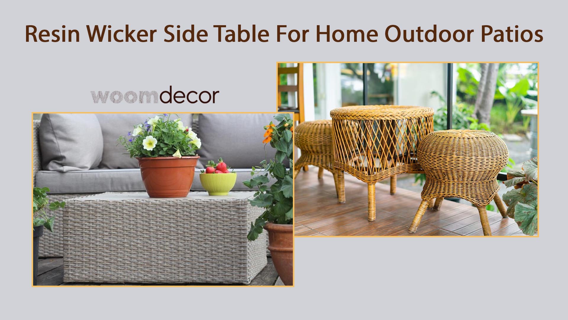 Best 12 Side Tables For Home Outdoor Patios - Woomdecor Buy Home Decor ...