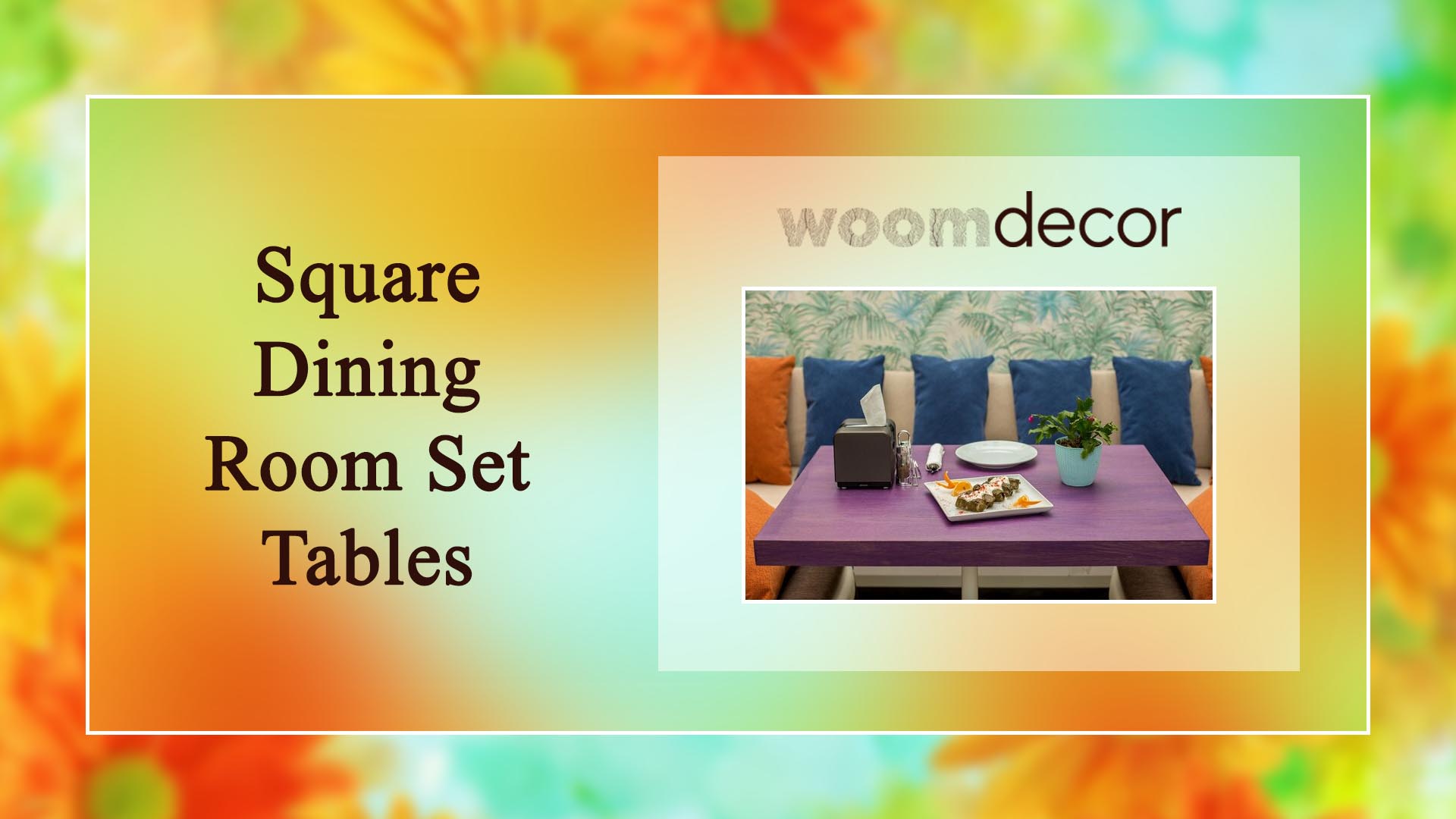 How To Pick The Perfect Dining Room Set - Woomdecor Buy Home Decor ...