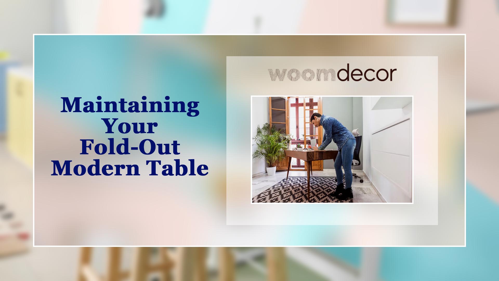 Fold-Out Modern Table For Multipurpose Rooms - Woomdecor Buy Home Decor ...