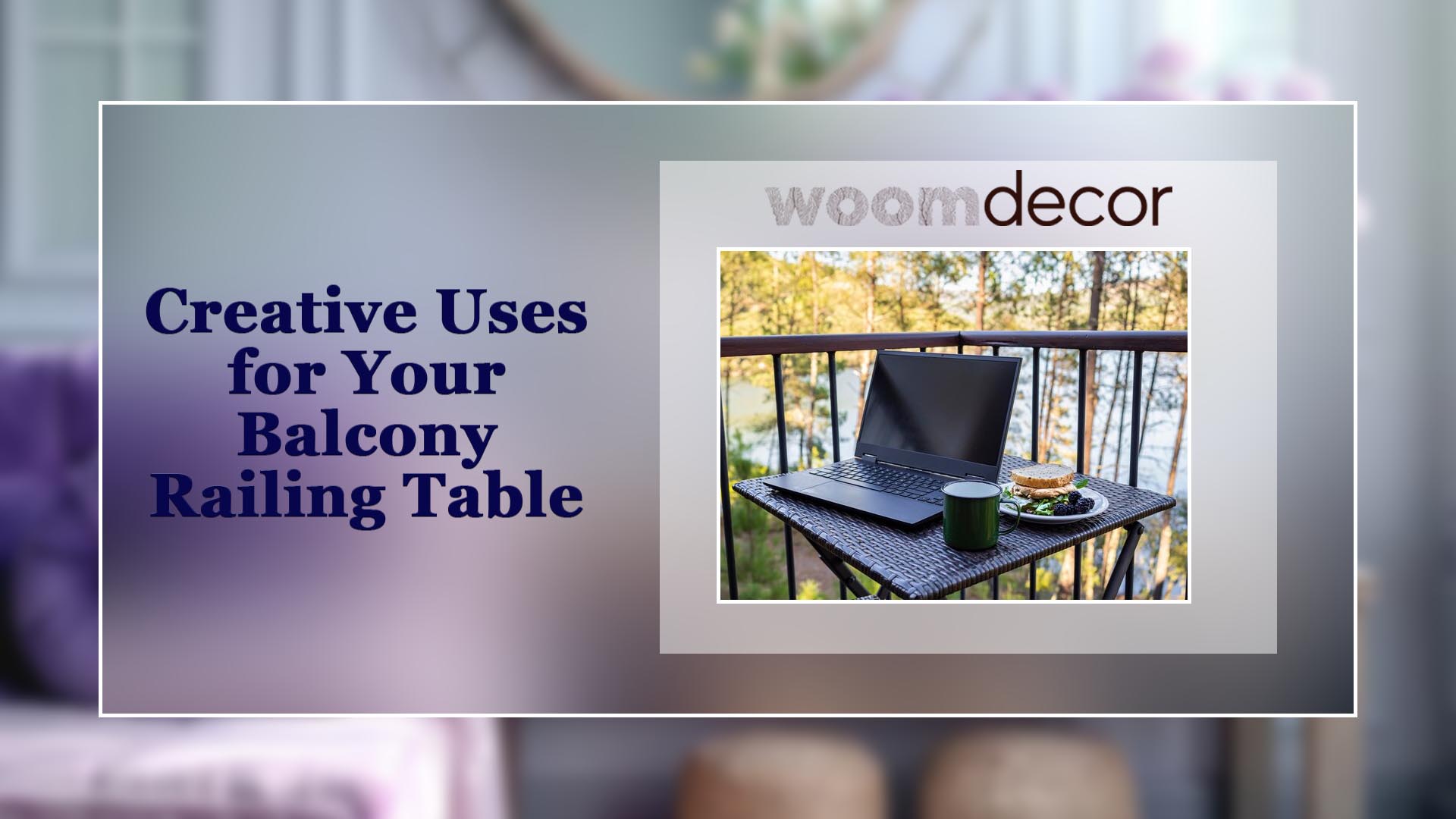 Top Balcony Railing Table For Compact City Living - Woomdecor Buy Home ...